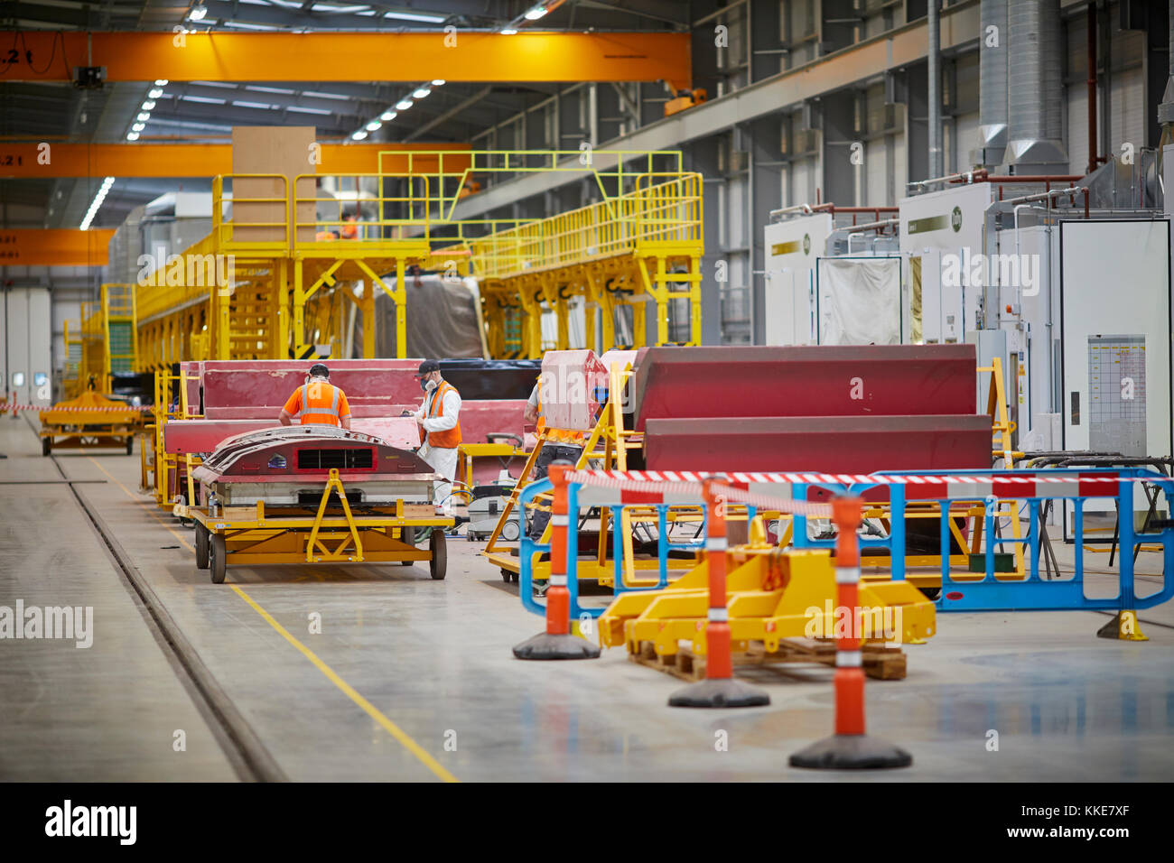 Alstom Class 390 Pendolino railway stock being refurbished at the start ...