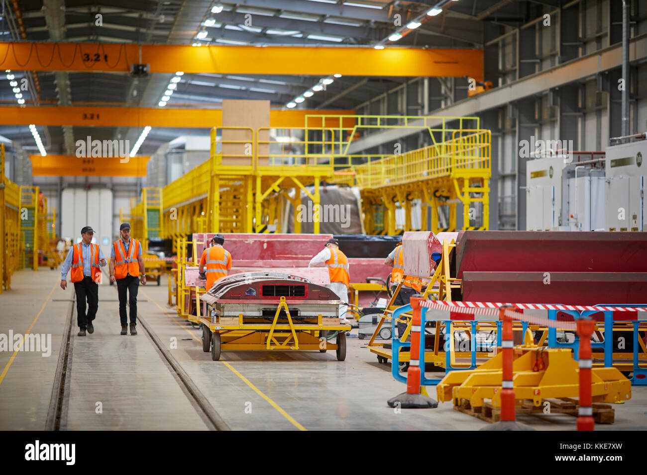Alstom Class 390 Pendolino railway stock being refurbished at the start ...
