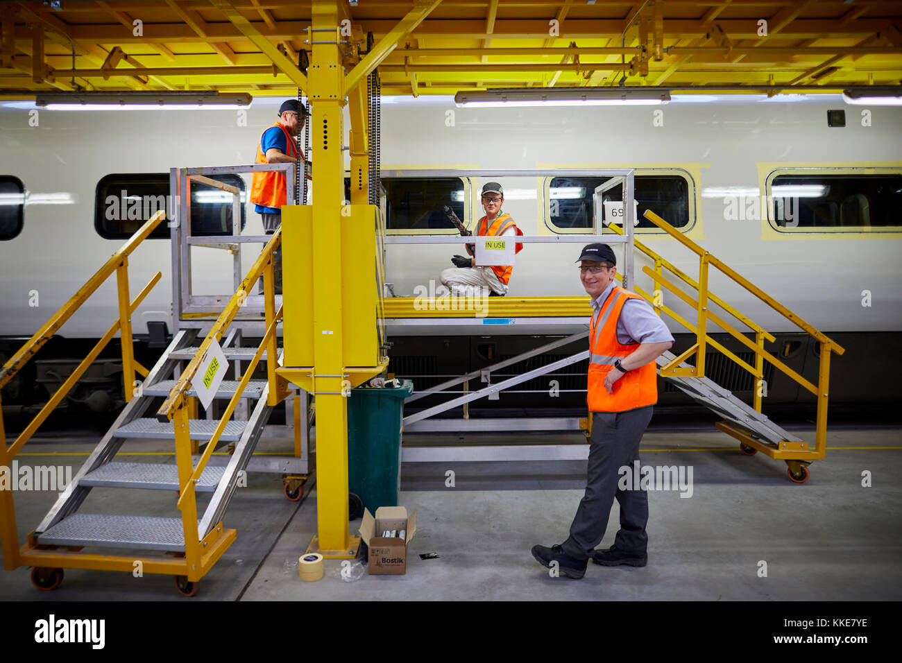 Alstom Class 390 Pendolino railway stock being refurbished at the start ...