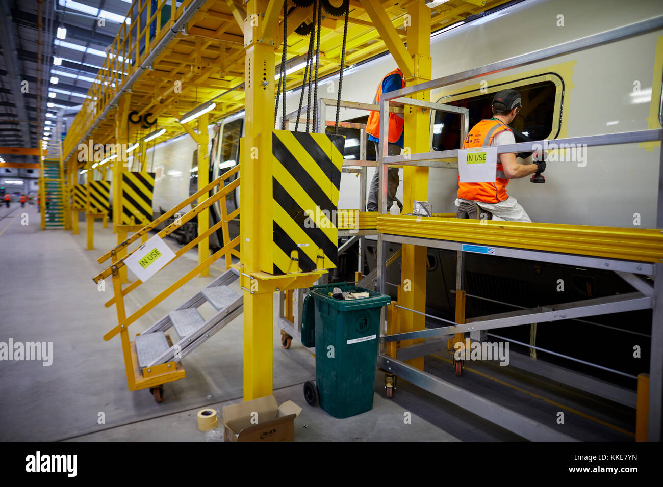 Alstom Class 390 Pendolino railway stock being refurbished at the start ...