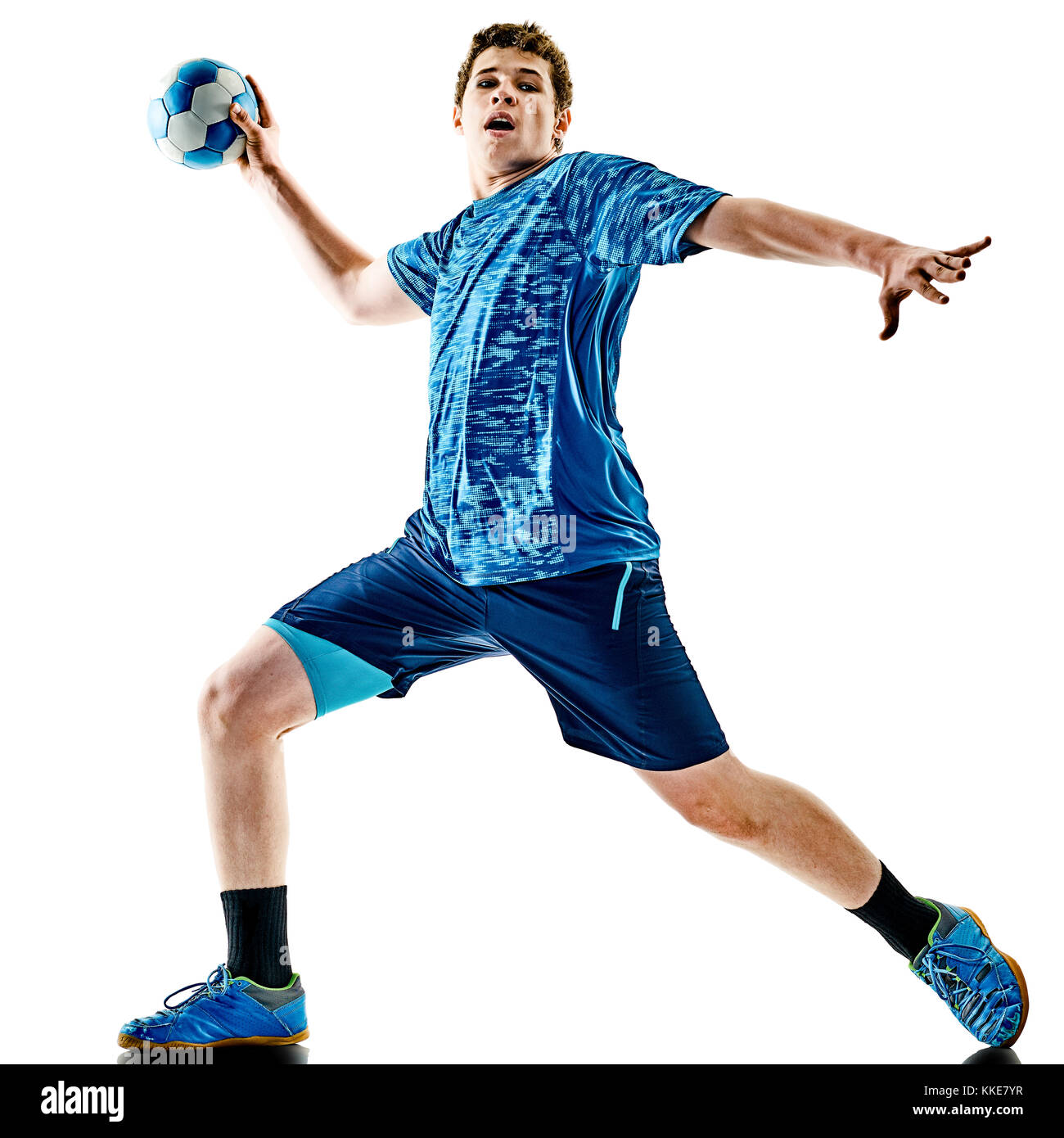 Handball player teenager boy hi-res stock photography and images - Alamy
