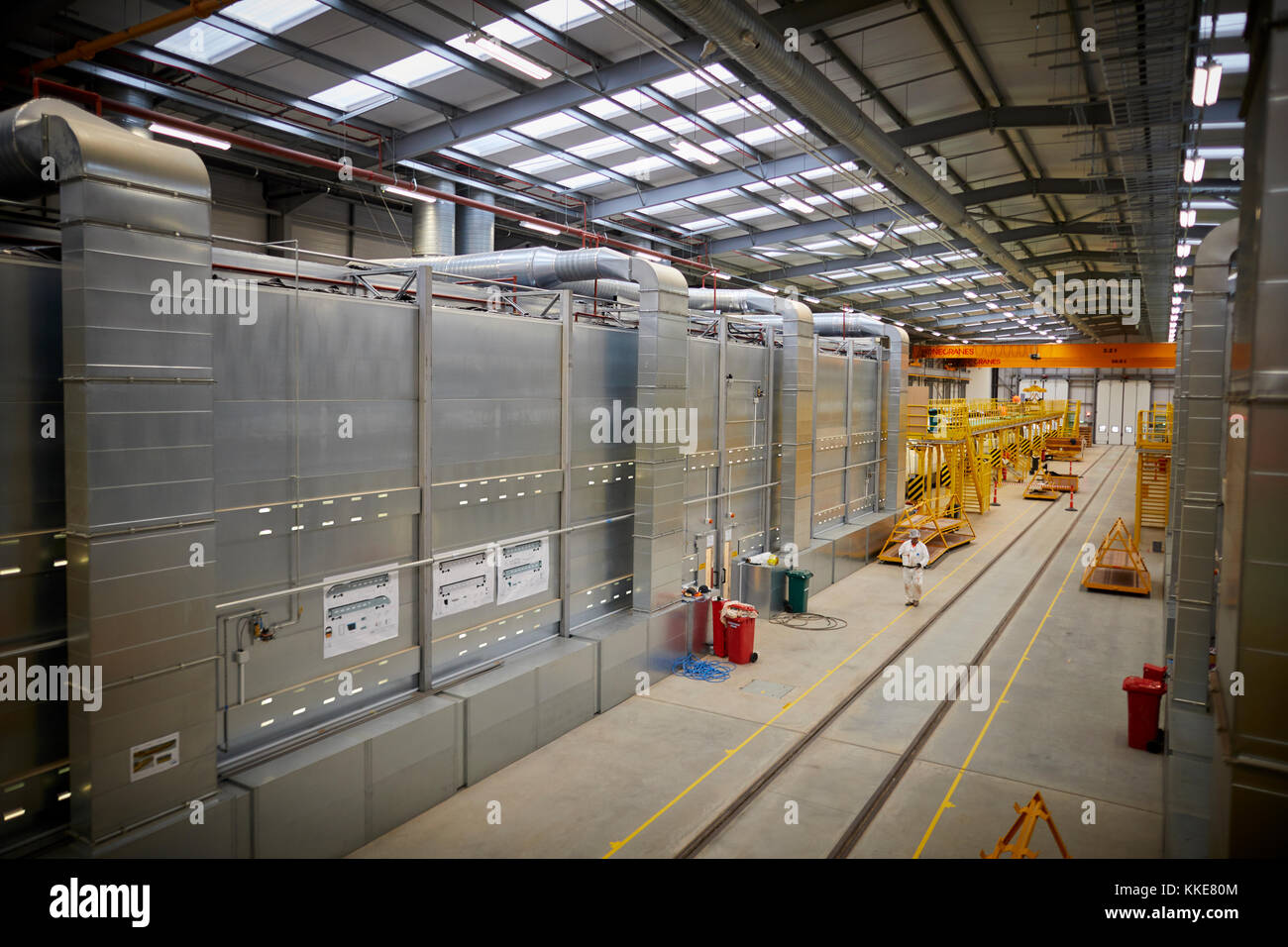 Alstom Class 390 Pendolino railway stock being refurbished at the start ...