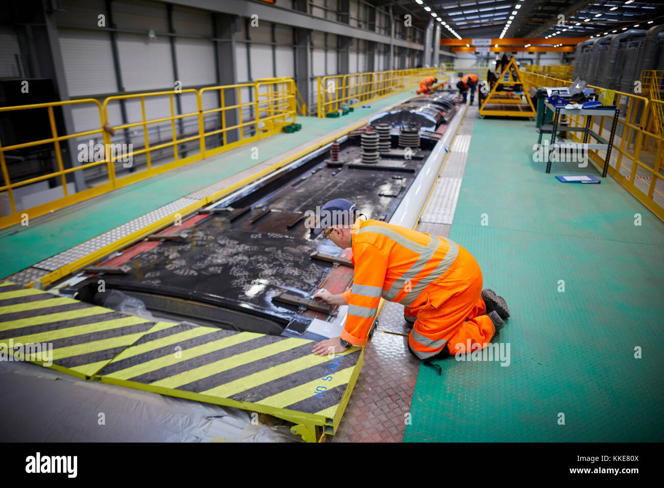 Alstom Class 390 Pendolino railway stock being refurbished at the start ...