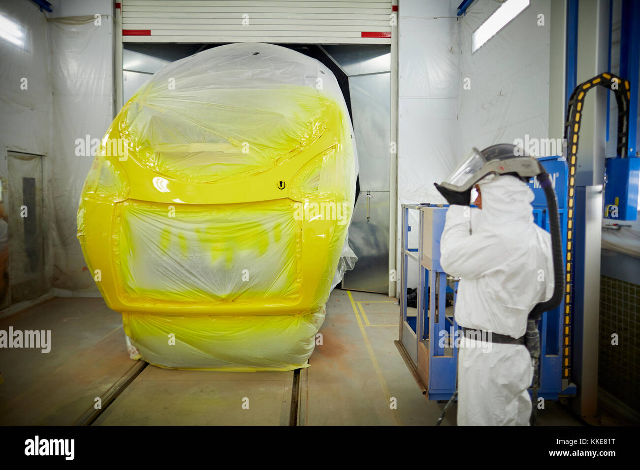 Alstom Class 390 Pendolino railway stock being refurbished at the start ...