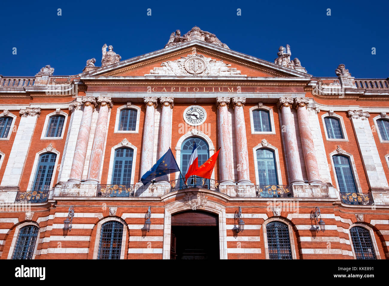 Capitolium building (town hall) at Toulouse Stock Photo - Alamy