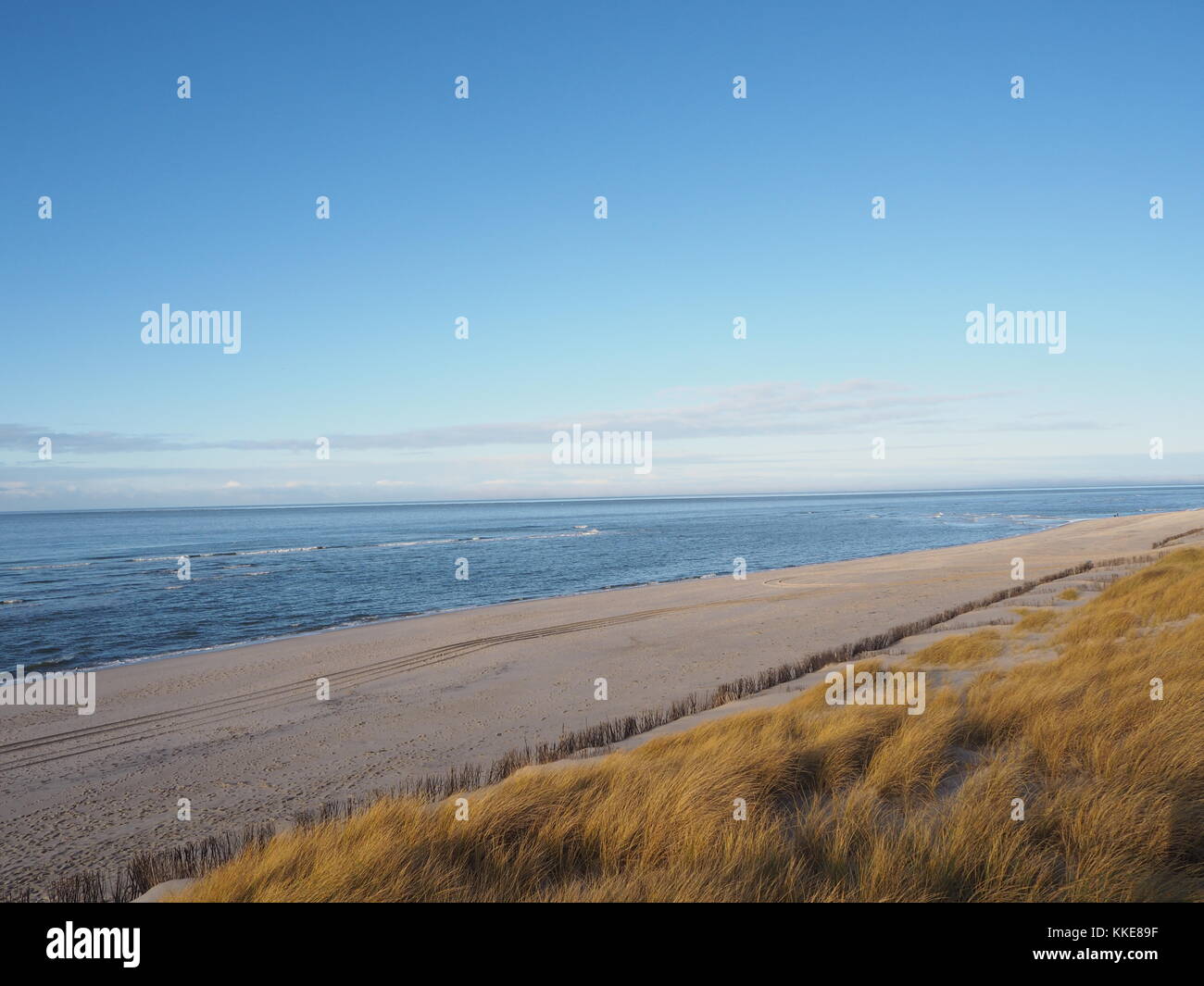 beautiful lonesome beach in at the island of sylt Stock Photo - Alamy
