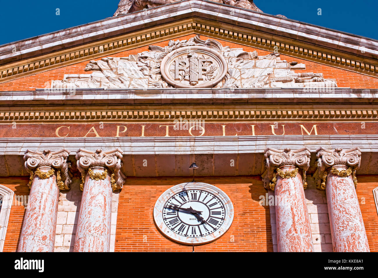 Capitolium building (town hall) at Toulouse Stock Photo - Alamy