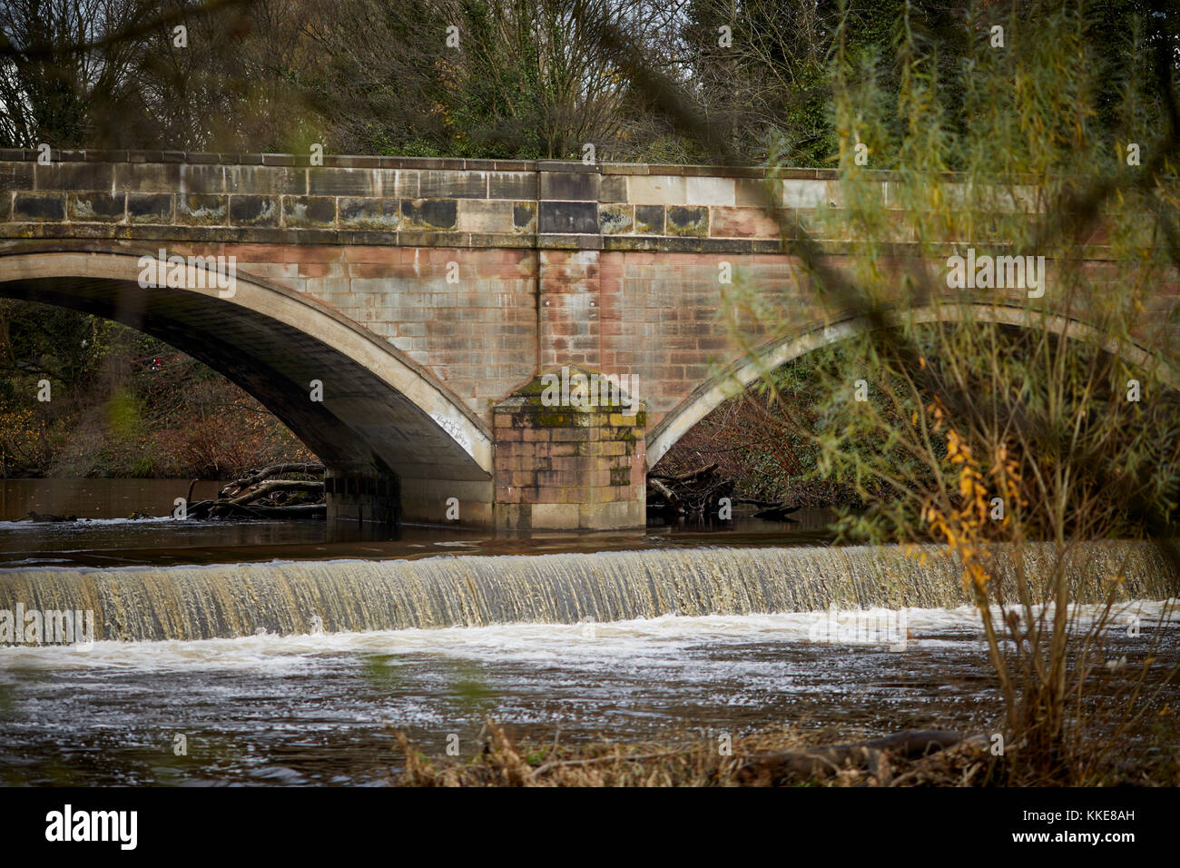 Stockport Hydro renewable energy scheme Otterspool Weir on the river ...