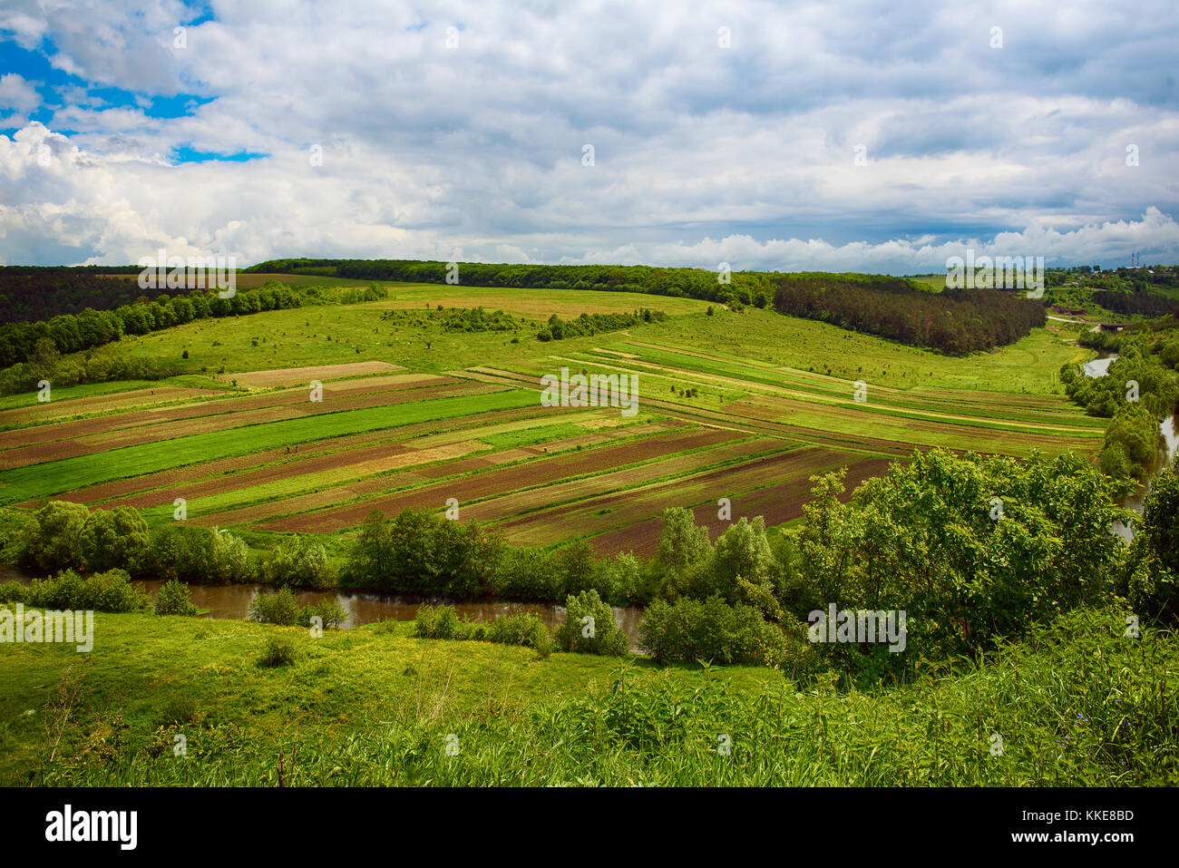 Rural spring landscape Stock Photo - Alamy