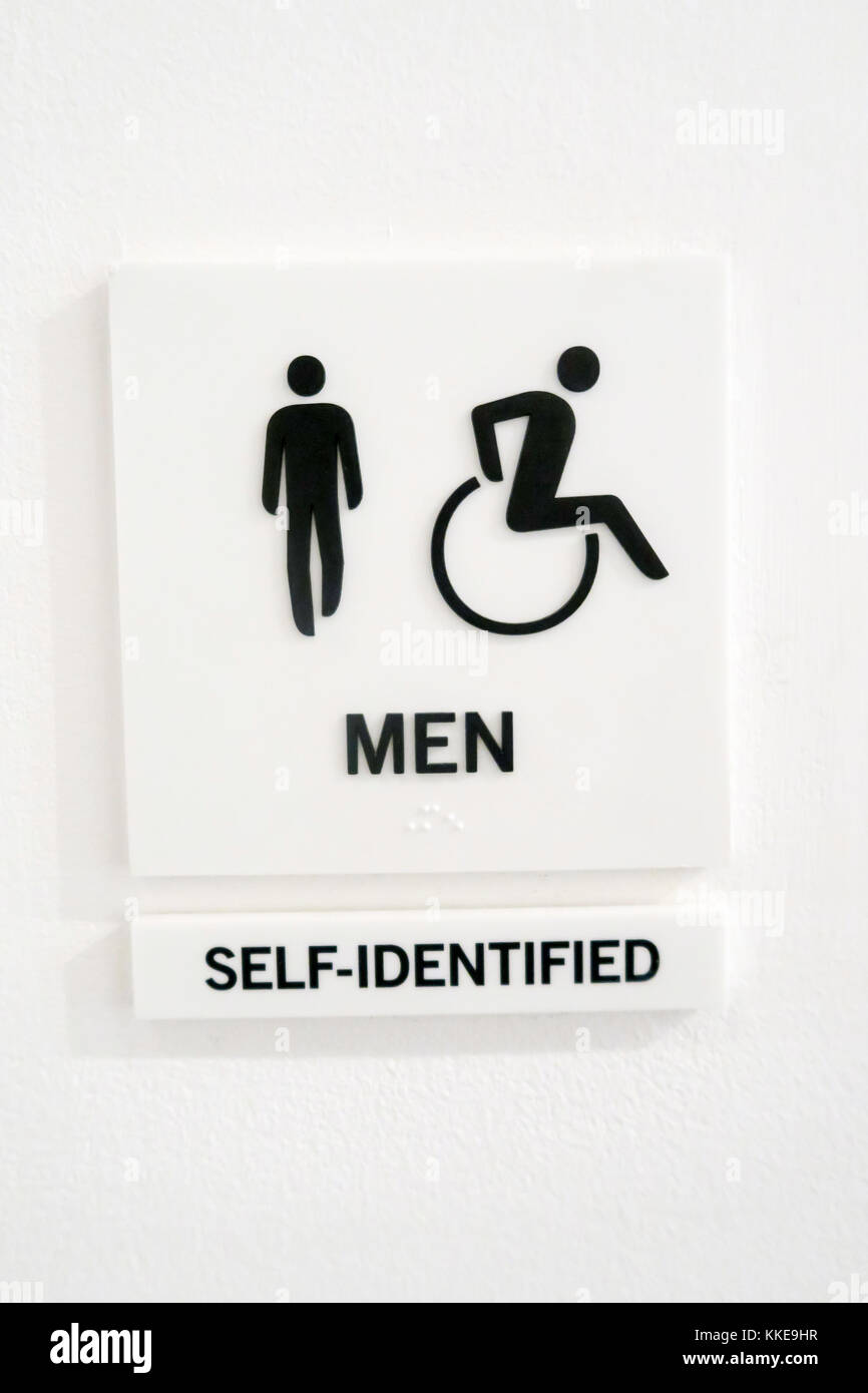 Restroom Sign Pictograms, NYC, USA Stock Photo - Alamy