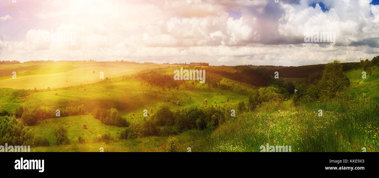 Rural spring landscape Stock Photo - Alamy