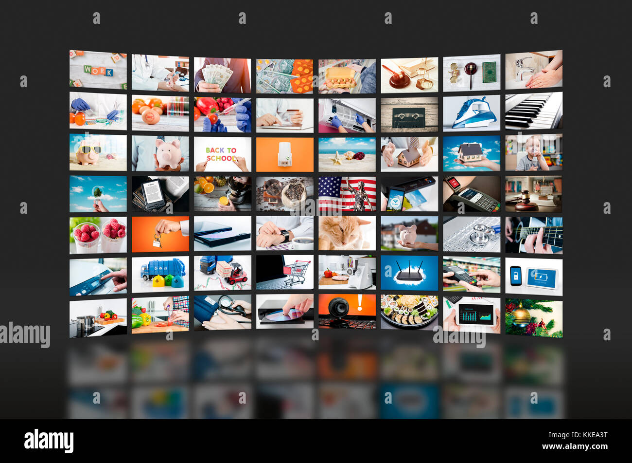 Multimedia video wall television broadcast. multimedia wall television ...