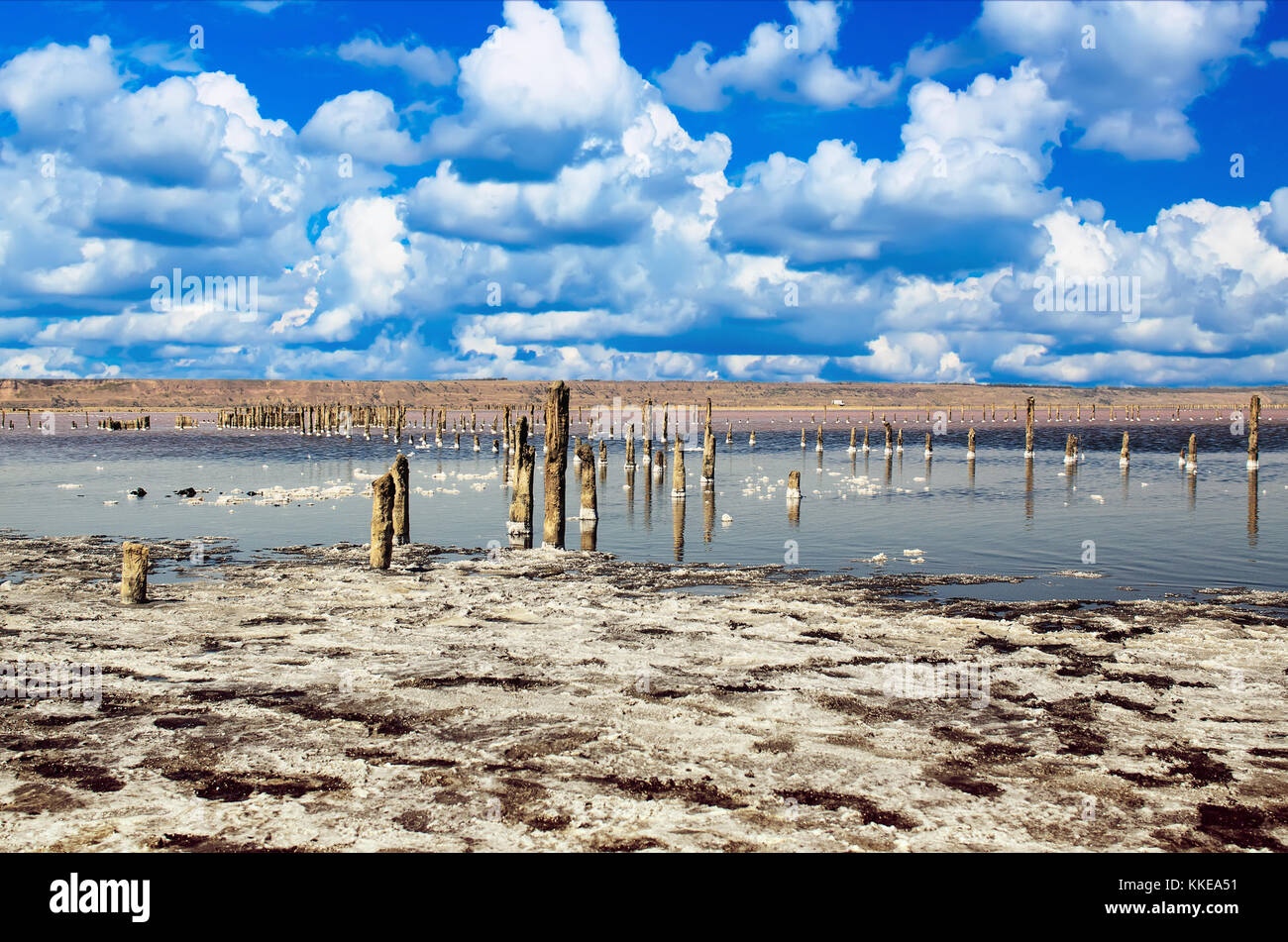 Beautiful salt lake Stock Photo - Alamy