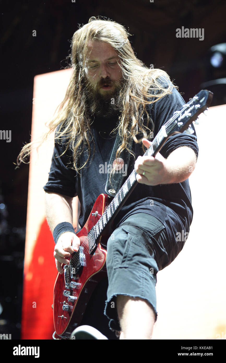 WEST PALM BEACH, FL - JULY 24: Mark Morton of Lamb Of God performs at ...