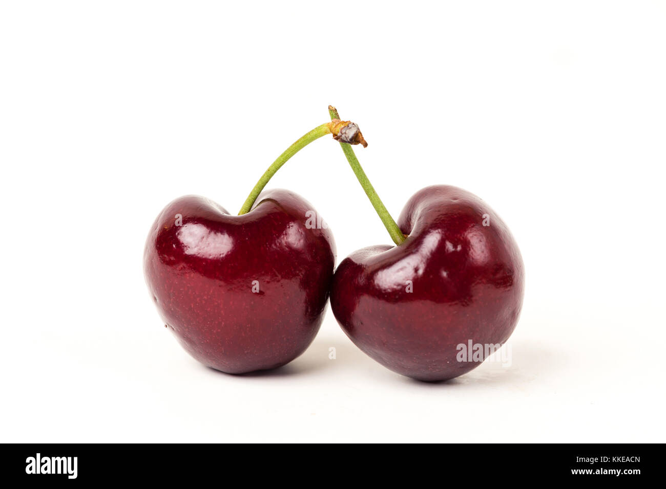 Fresh red cherries fruit Stock Photo - Alamy