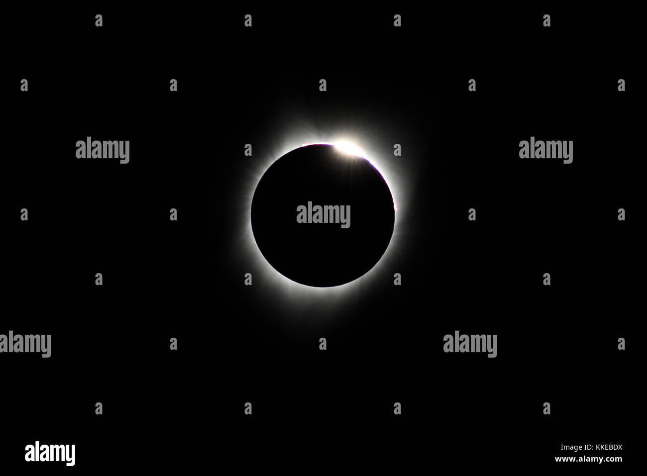 The Diamond Ring during the Great American Total Solar Eclipse on 21st August 2017, near ...