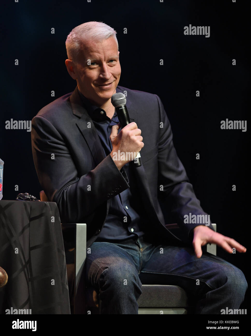 MIAMI BEACH, FL - APRIL 18: Andy Cohen and Anderson Cooper perform at ...