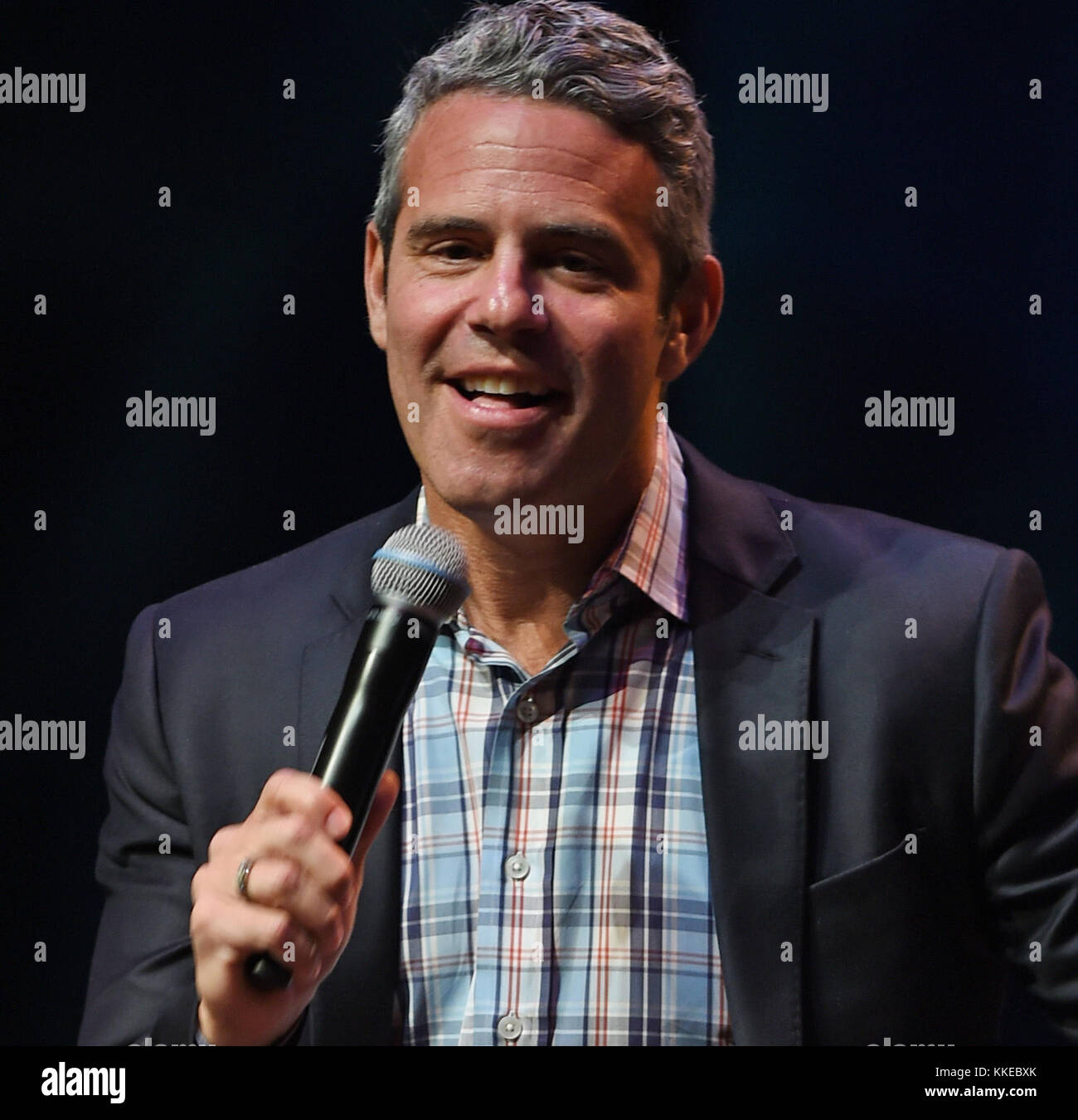 MIAMI BEACH, FL - APRIL 18: Andy Cohen and Anderson Cooper perform at ...