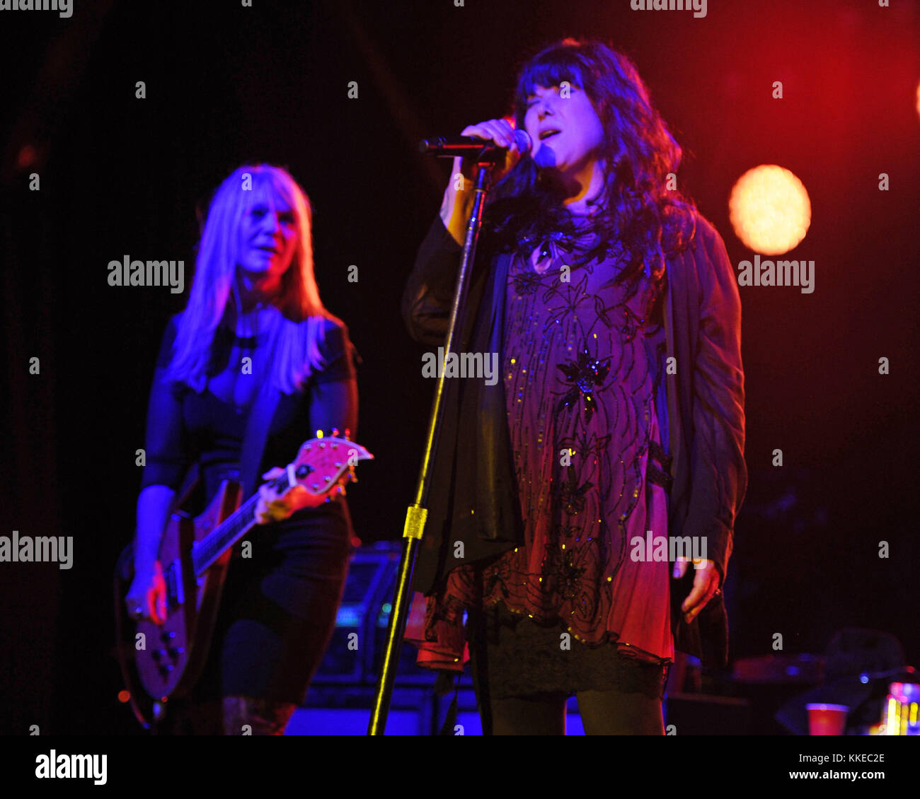 MIAMI BEACH , FL - APRIL 11: Nancy Wilson, Ann Wilson of Heart performs ...