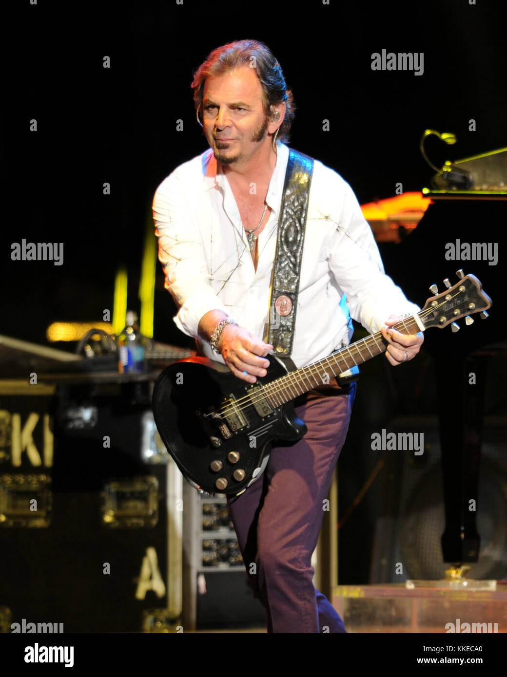 WEST PALM BEACH - MARCH 15: Jonathan Cain of Journey performs at the ...
