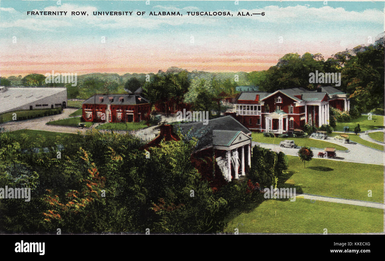 Alabama Frat Row Stock Photo - Alamy