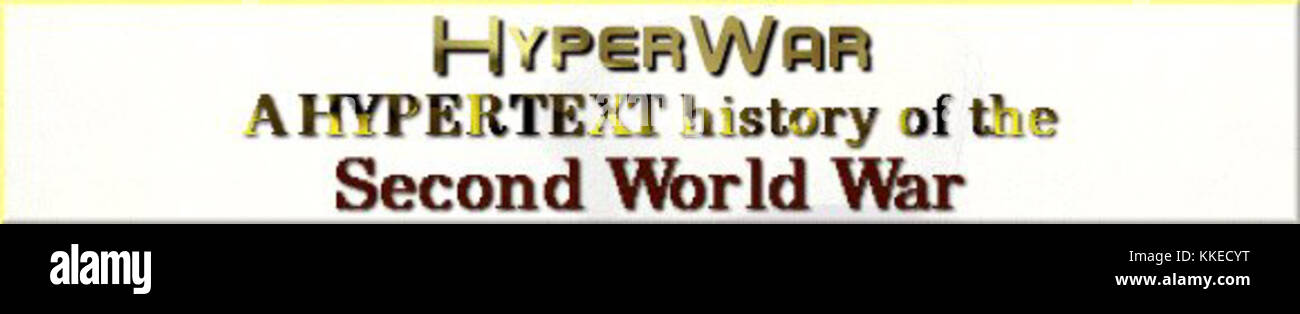 Hyperwar hi-res stock photography and images - Alamy
