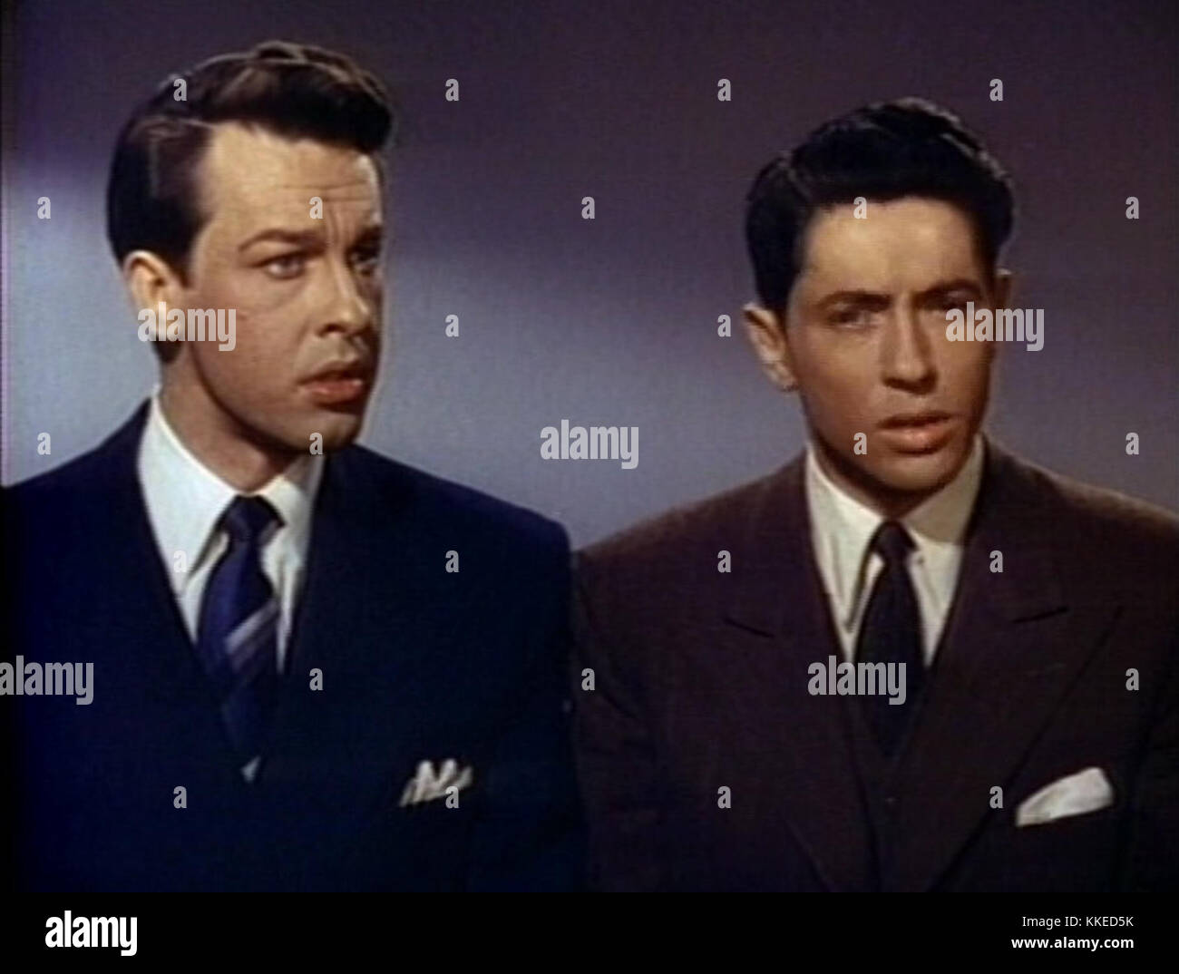 John Dall and Farley Granger in Rope trailer Stock Photo - Alamy