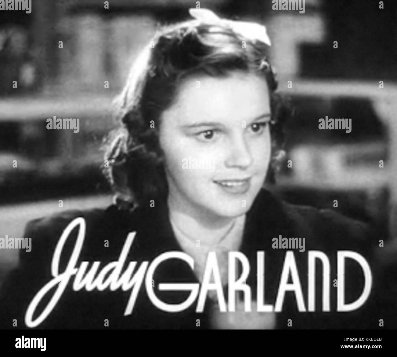 Judy Garland in Love Finds Andy Hardy trailer Stock Photo - Alamy