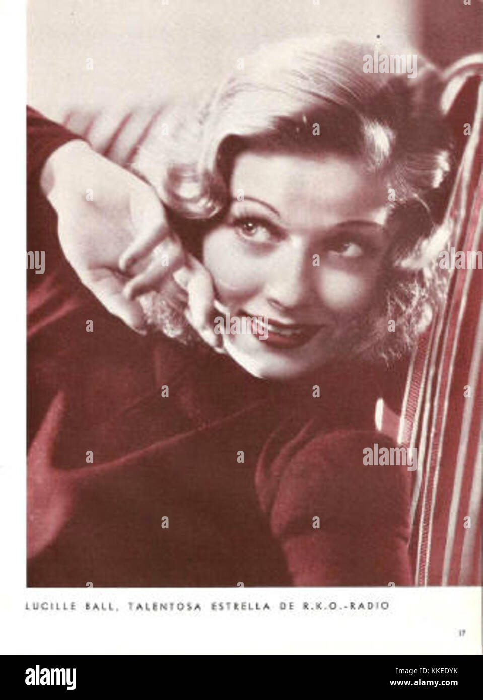 Lucille Ball Argentinean Magazine AD Stock Photo - Alamy
