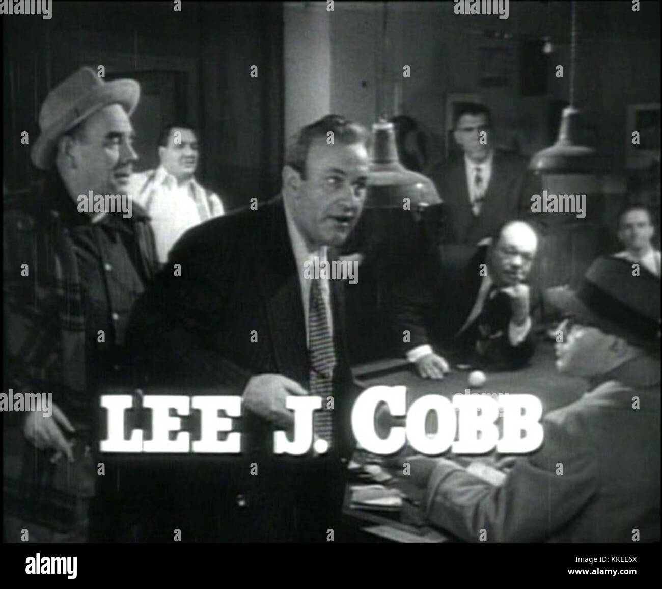 Lee j cobb on the waterfront 1 Stock Photo - Alamy