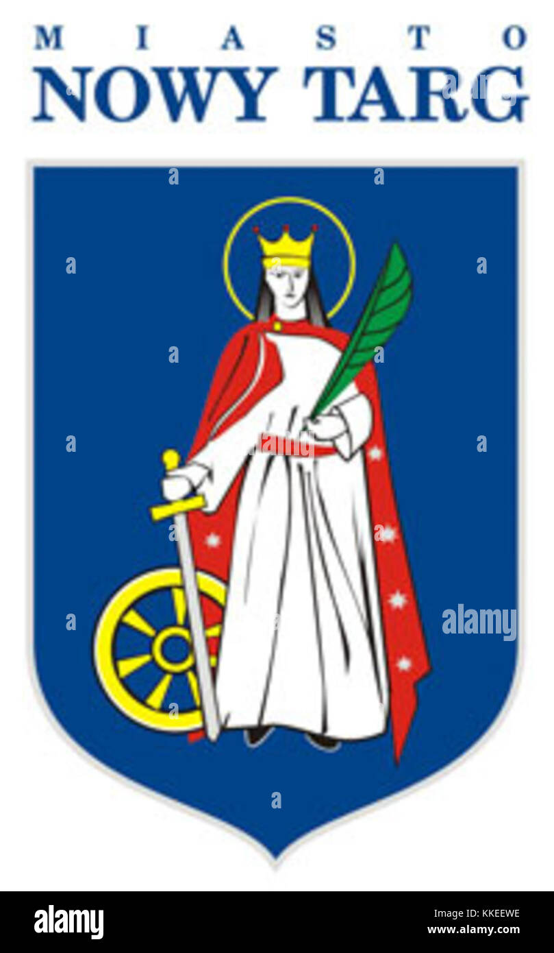 Nowy targ herb Stock Photo - Alamy