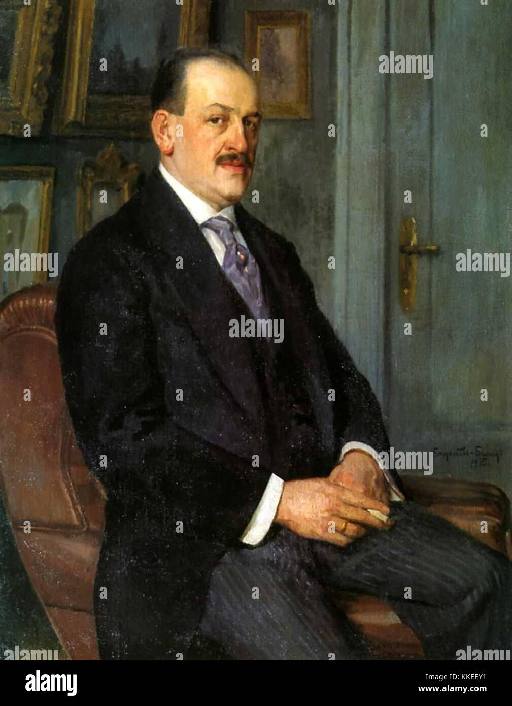 Nikolai Bogdanov-Belsky (self-portret Stock Photo - Alamy
