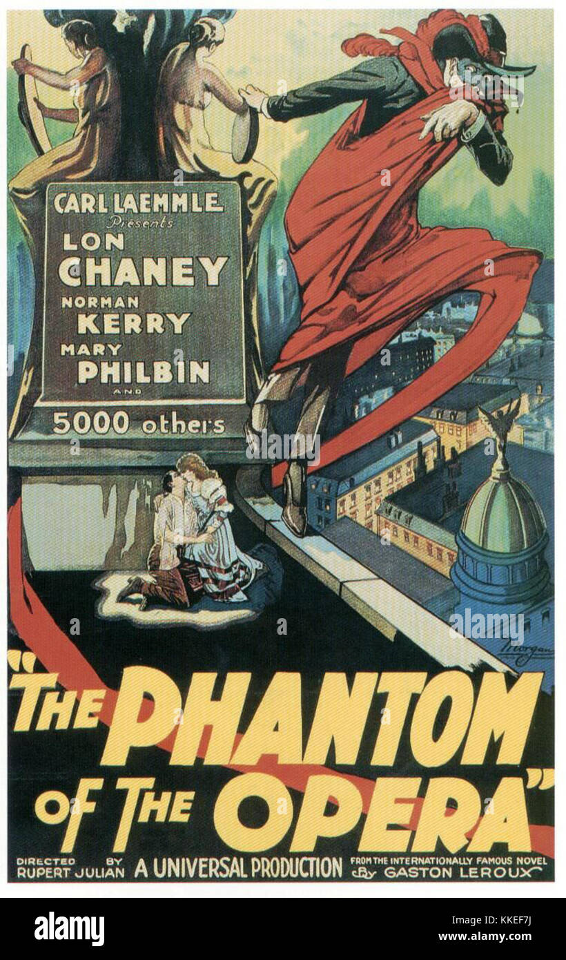 Phantom of the opera 1925 poster Stock Photo - Alamy