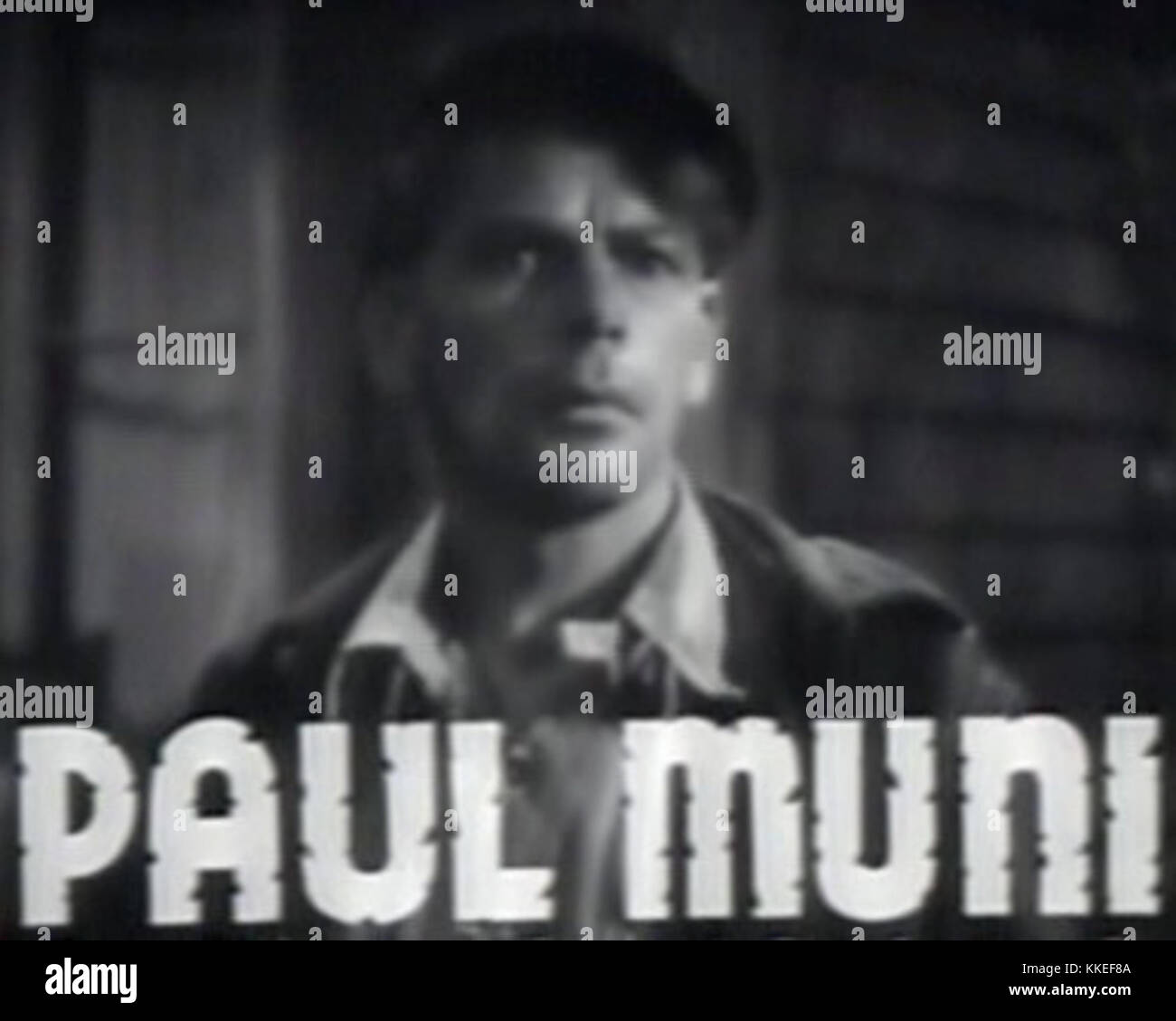 Paul Muni in Black Fury trailer Stock Photo - Alamy