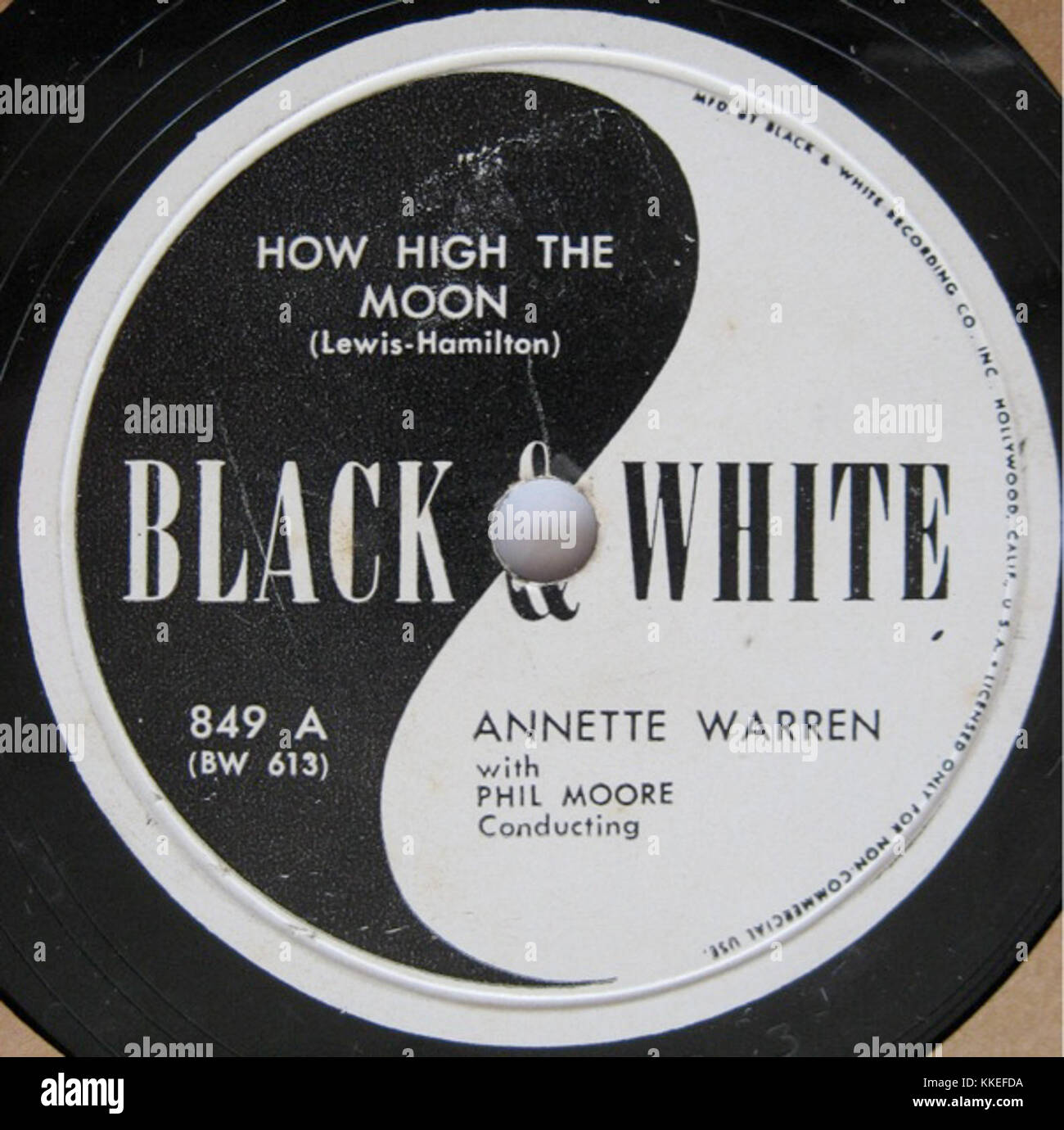 Phil Moore annette warren how high the moon Stock Photo - Alamy