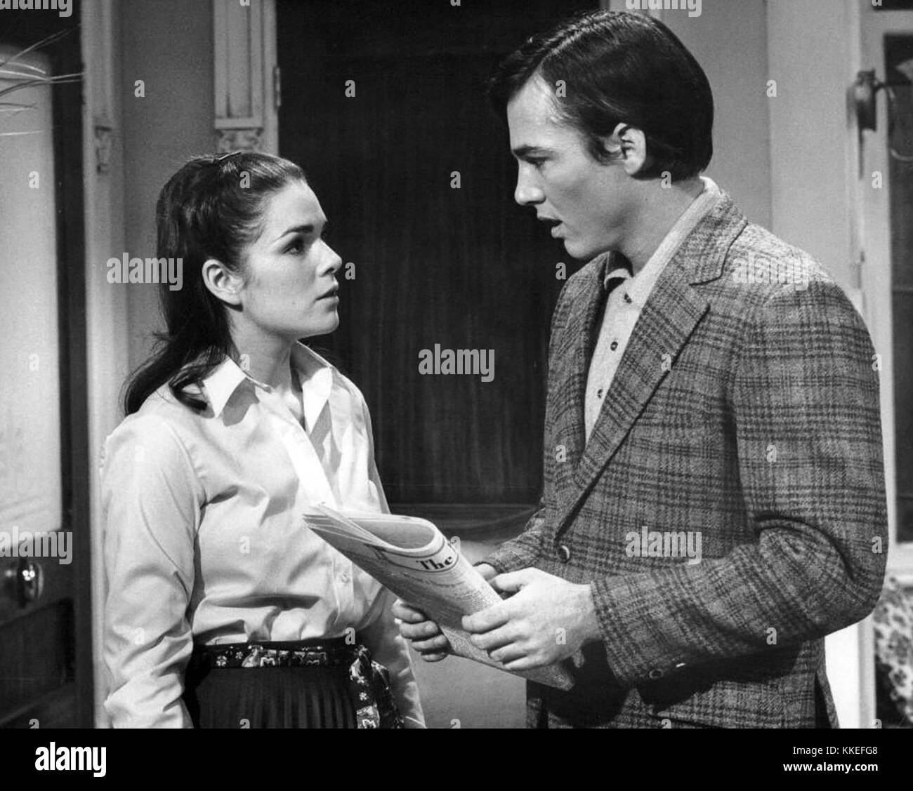 Richard Hatch Karen Gorney All My Children 1970 Stock Photo - Alamy