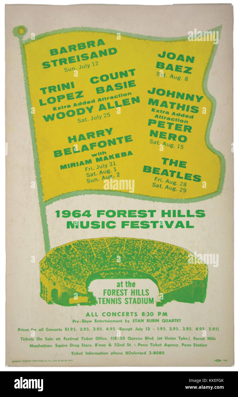 RARE 1964 beatles poster (4288733615 Stock Photo - Alamy