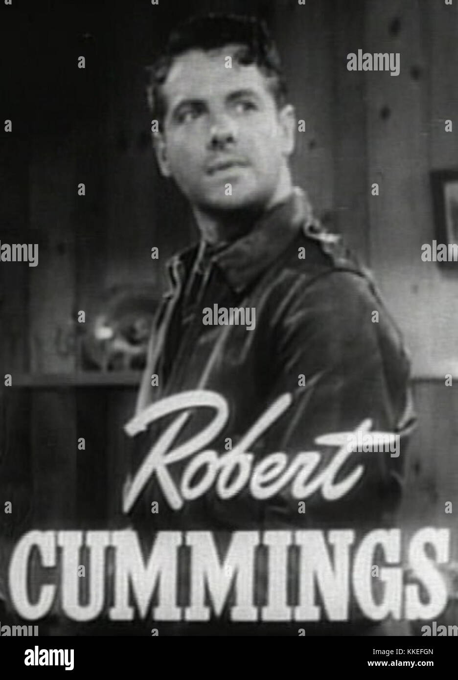 Robert Cummings in Saboteur trailer Stock Photo - Alamy