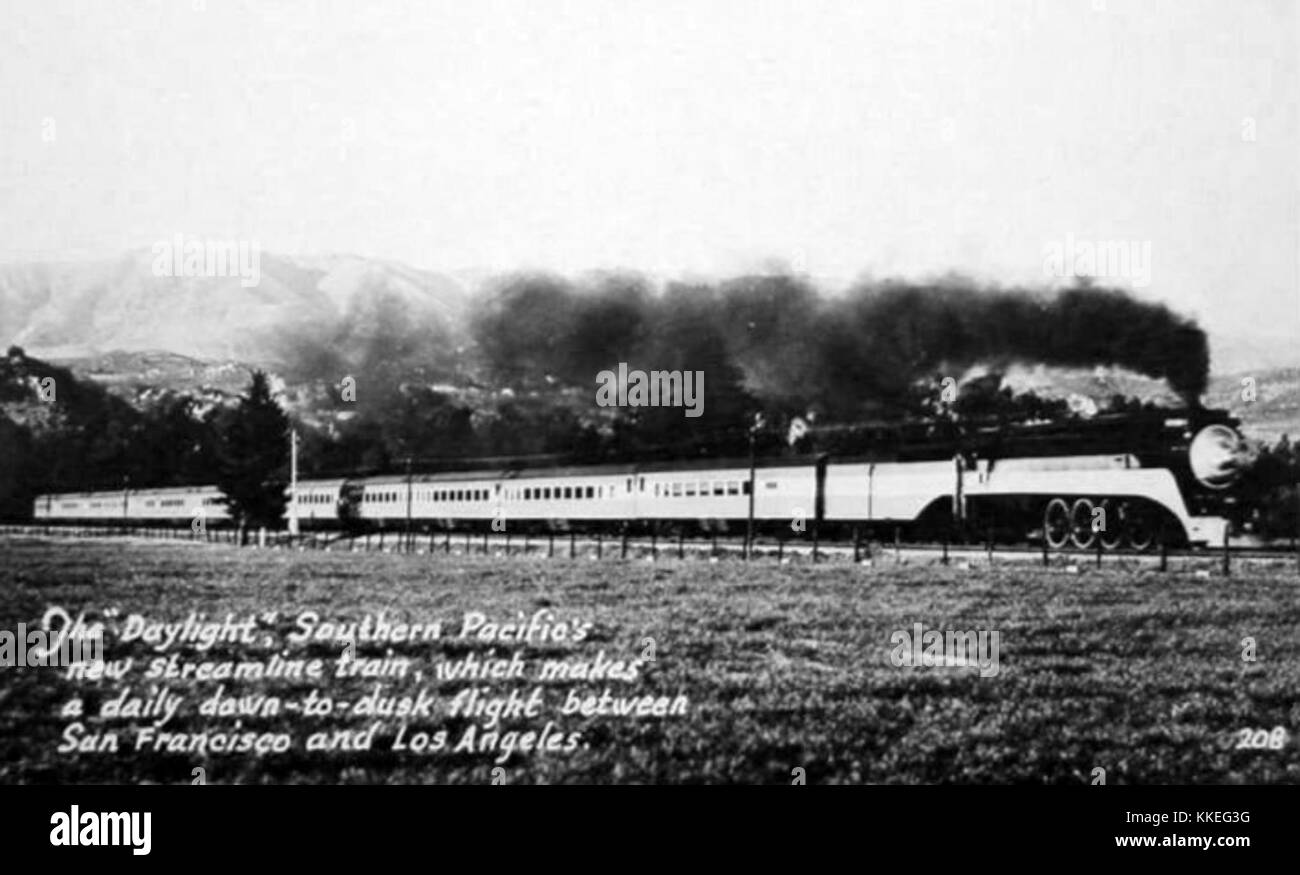 Southern Pacific Daylight circa 1937 Stock Photo - Alamy