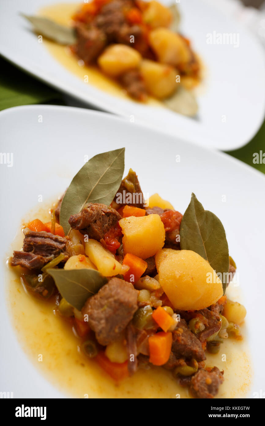 Beef stew with potatos and carrots Stock Photo - Alamy
