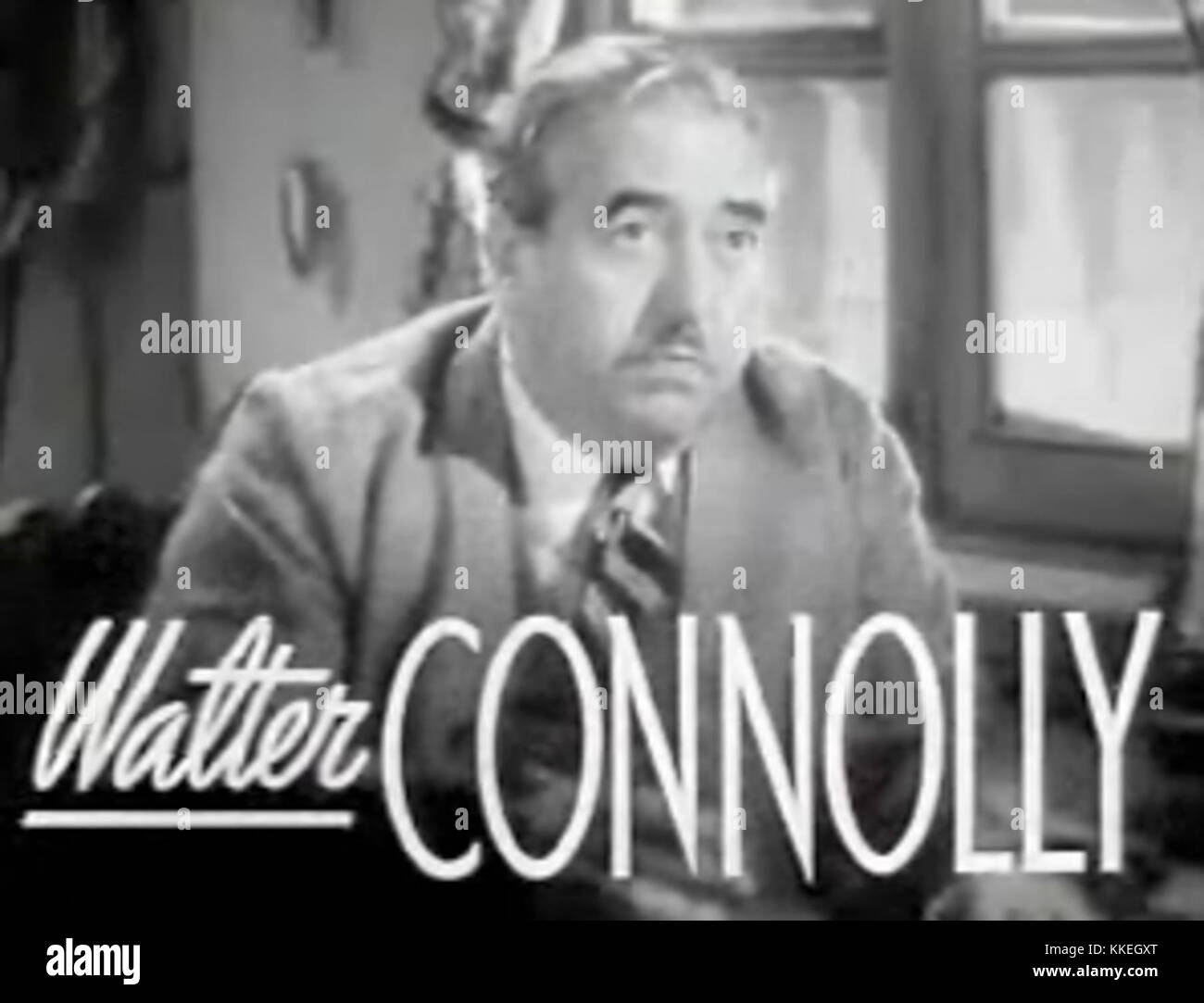 Walter Connolly, a well-known actor from the golden age of Hollywood ...