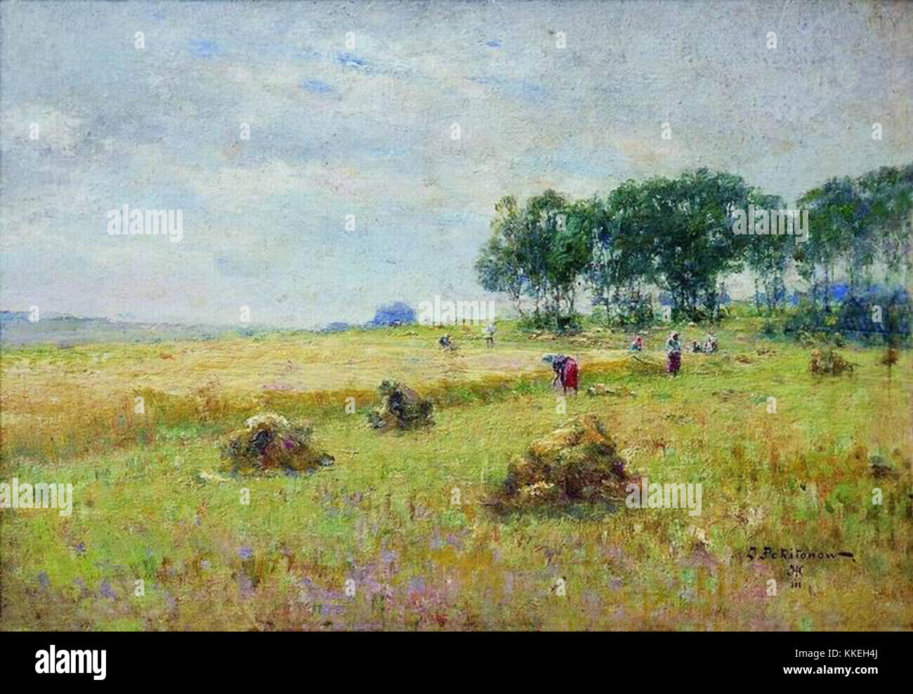 Ivan Pohitonov's 'Zhatva' (Harvest) is a significant piece of Russian ...