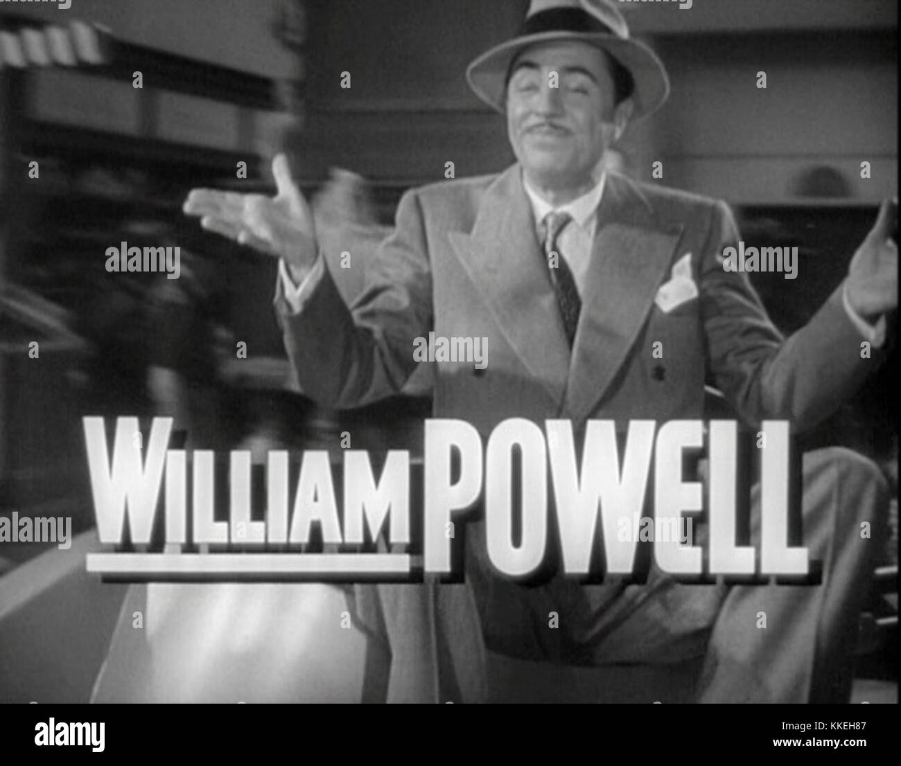 William Powell appears in the 1941 film trailer for 'Shadow of The Thin ...