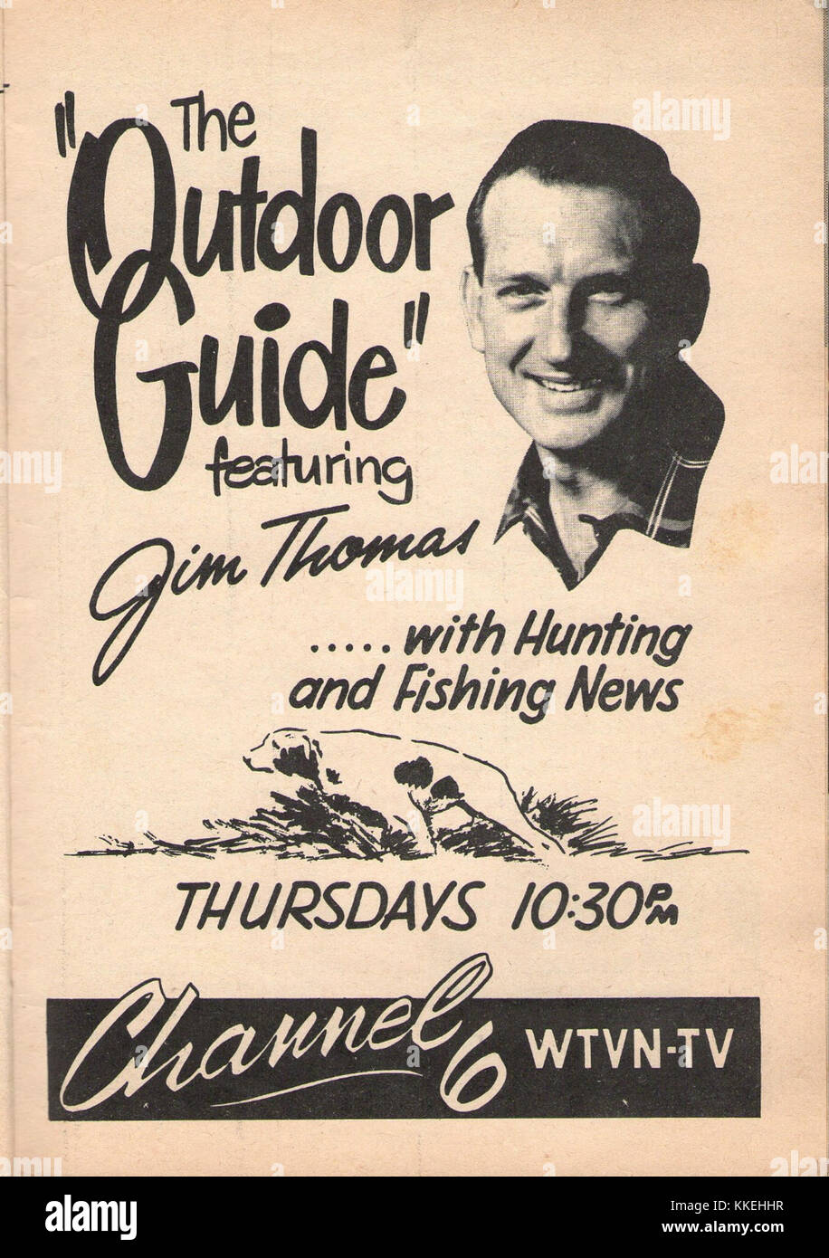 This image shows an outdoor broadcast from 1956 by WTVN-TV, showcasing ...