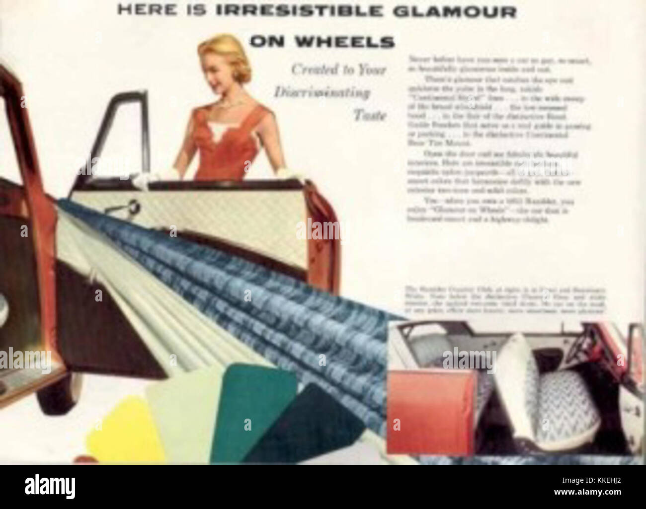 1955 AMC Rambler American brochure-interior Stock Photo - Alamy