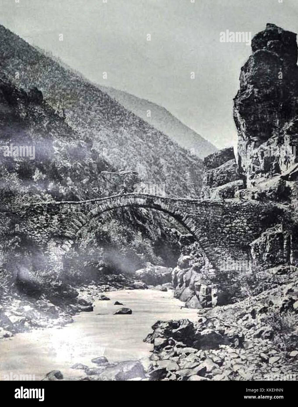 A bridge on the Imerkhevi between Chadili and Tskaros-tavi (Marr, 1911 ...