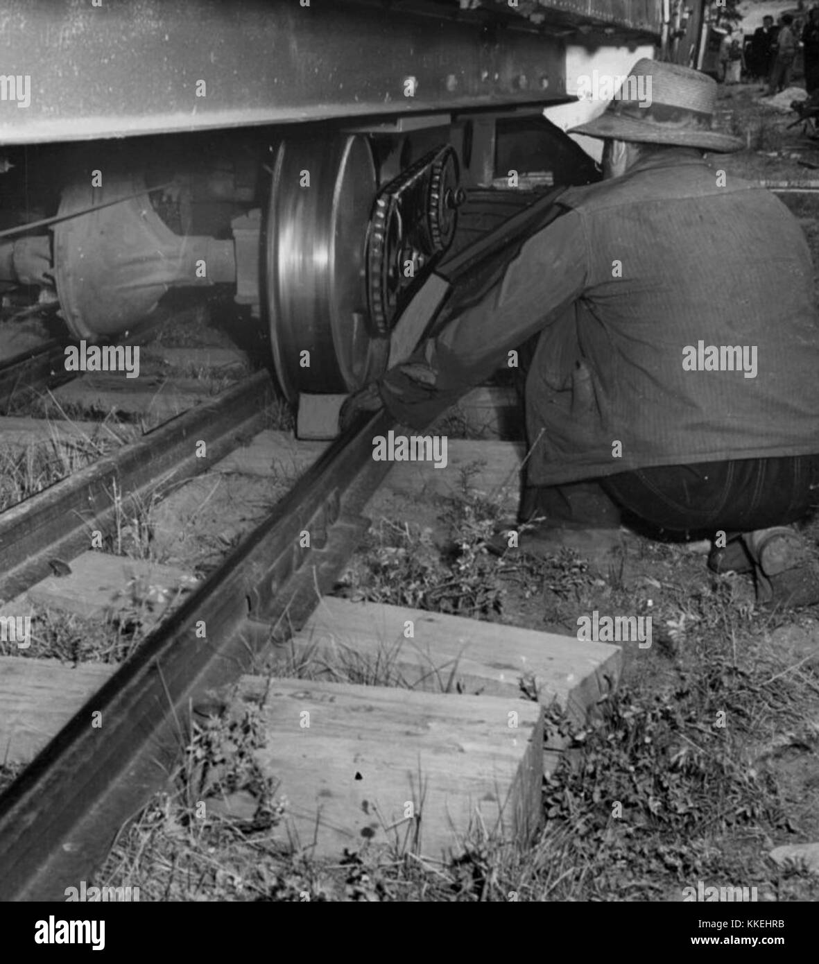 This photograph captures a ride on the Galloping Goose No. 3 in 1951 ...
