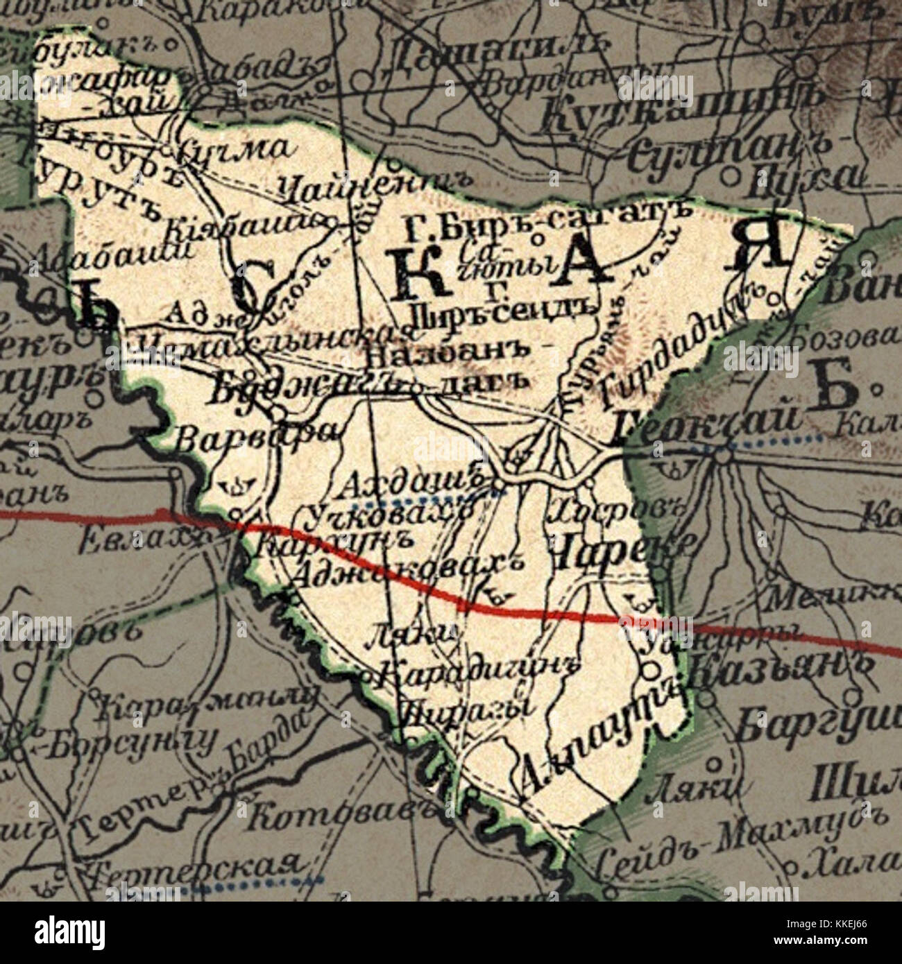 Aresh Uyezd refers to a historical administrative division in the ...