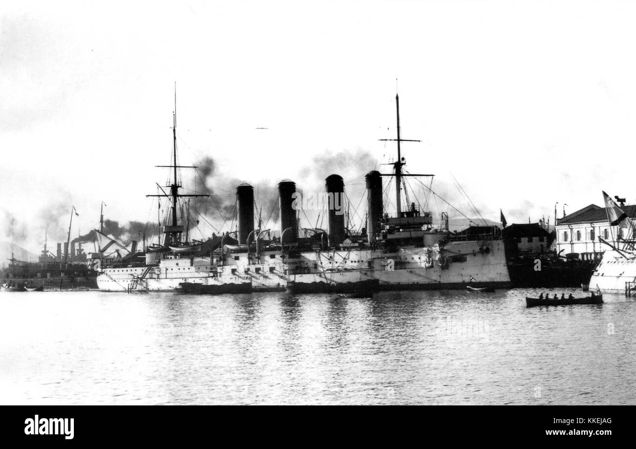 The 1904 Battle of Port Arthur involved the Russian battleship Bayan ...
