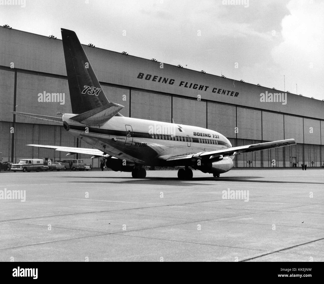 Photograph of Boeing 737 aircraft, registration number N73700 ...